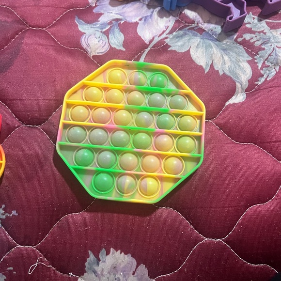 Toys | Colorful Octagon Pop It Fidget Toy | Poshmark